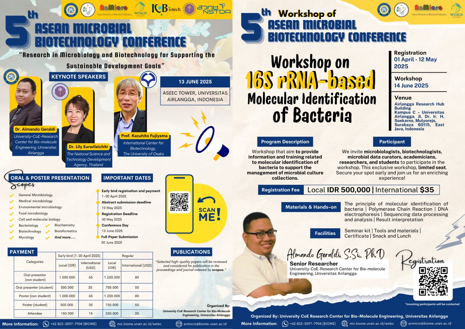 Konferensi Bioteknologi Mikroba ASEAN (AMBC) ke-5 dan Lokakarya - S3 ...